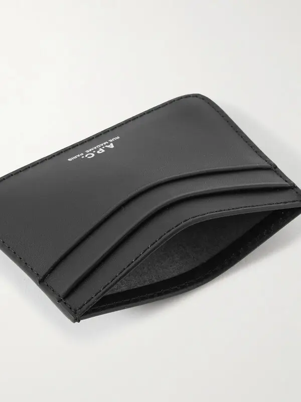 A.p.c. Logo-debossed Leather Cardholder
