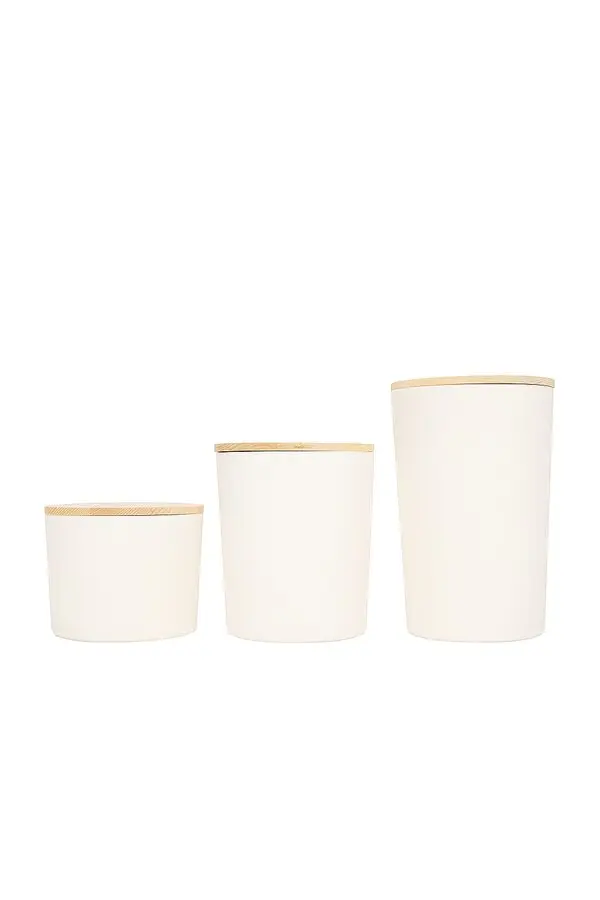 HAWKINS NEW YORK Essential Set Of 3 Lidded Containers - Ivory