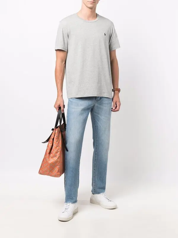 Polo Ralph Lauren Polo Pony-embroidered Cotton T-shirt - Grey