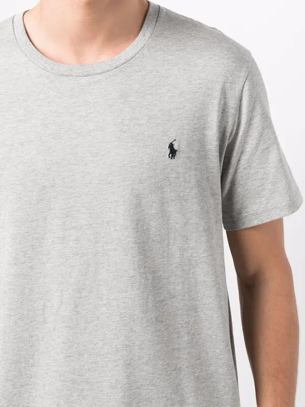 Polo Ralph Lauren Polo Pony-embroidered Cotton T-shirt - Grey
