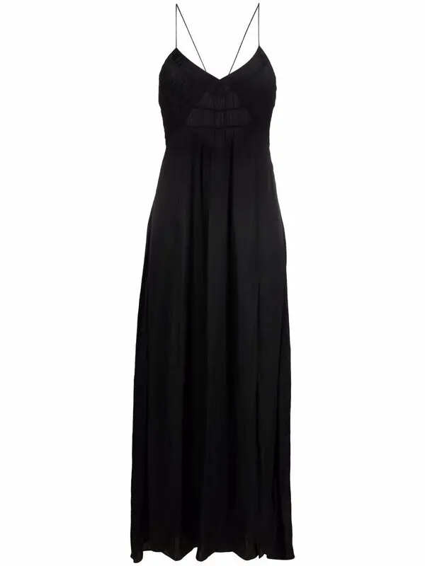 Zadig&Voltaire Satin Maxi Dress - Black