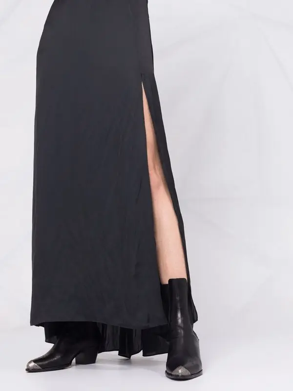 Zadig&Voltaire Satin Maxi Dress - Black