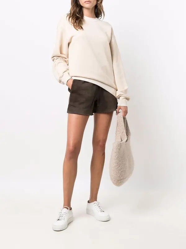 Cotton Citizen Faded Raw-cut Track Shorts