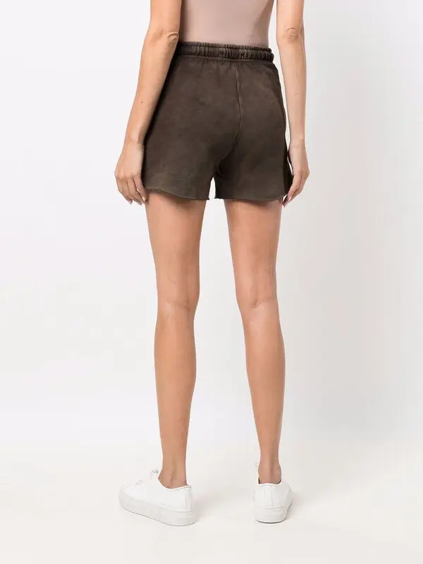 Cotton Citizen Faded Raw-cut Track Shorts
