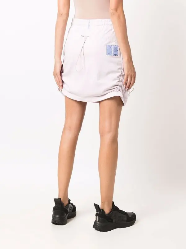 Alexander McQueen Draped Cotton Miniskirt