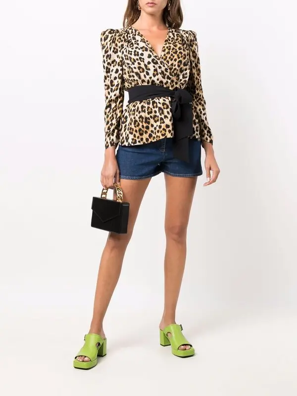 Moschino Logo-patch Denim Shorts