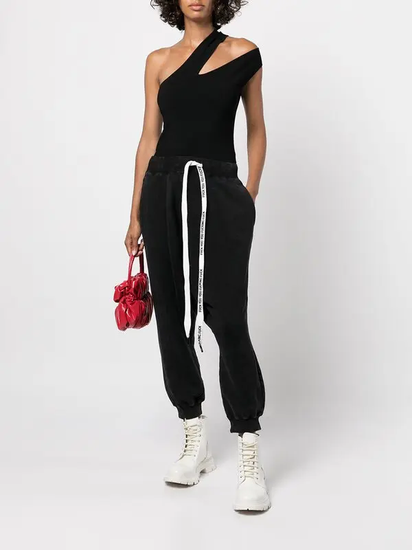 R13 Drop-crotch Logo-drawstring Joggers