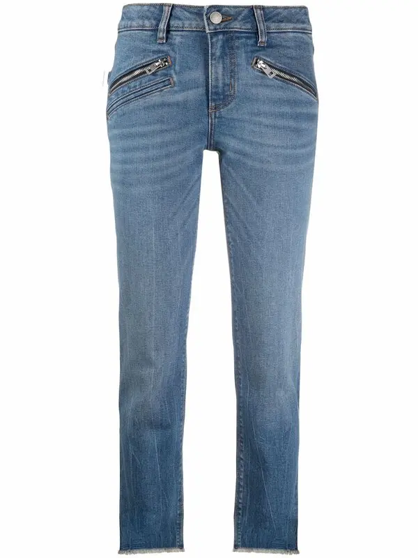 Zadig&Voltaire Ava Slim-cut Cropped Jeans - Blue