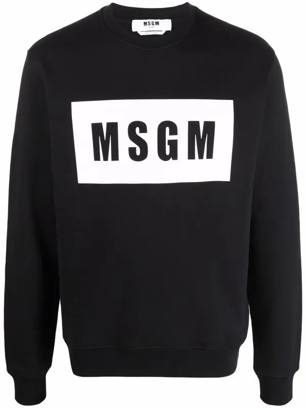 MSGM Logo-print Sweatshirt - Black
