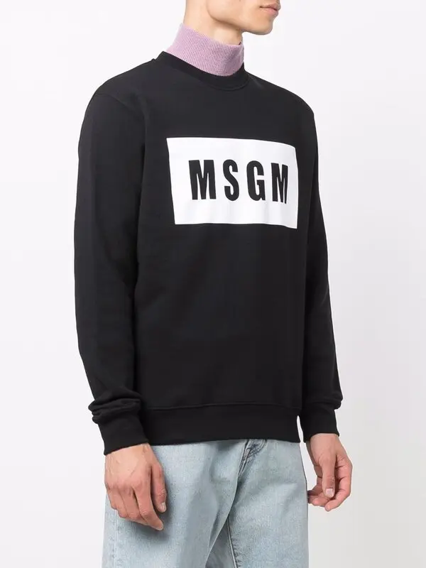 MSGM Logo-print Sweatshirt - Black