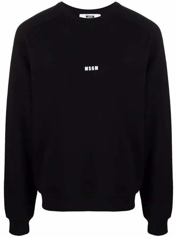 MSGM Logo-print Sweater - Black
