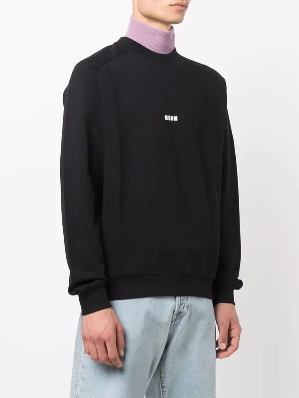 MSGM Logo-print Sweater - Black