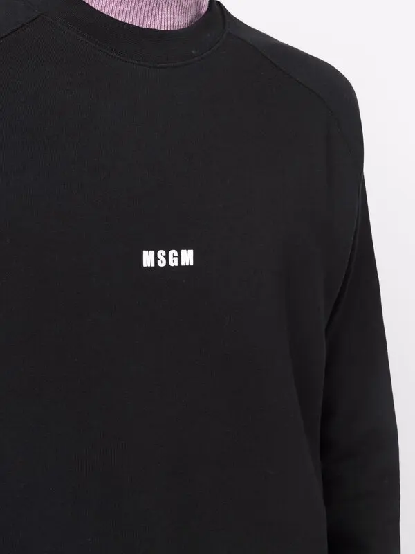 MSGM Logo-print Sweater - Black