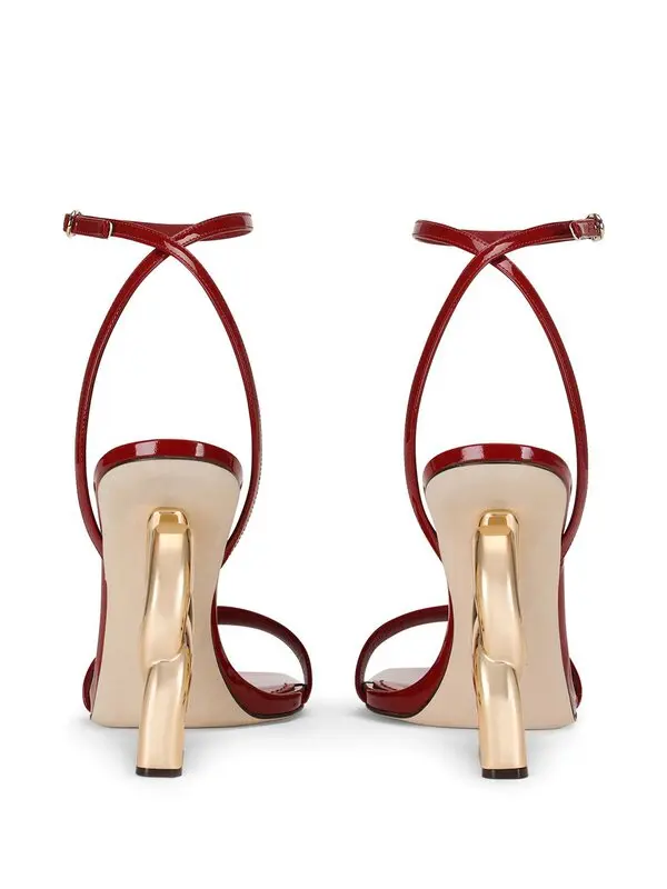 Dolce & Gabbana 3.5 105mm Patent Leather Sandals - Red