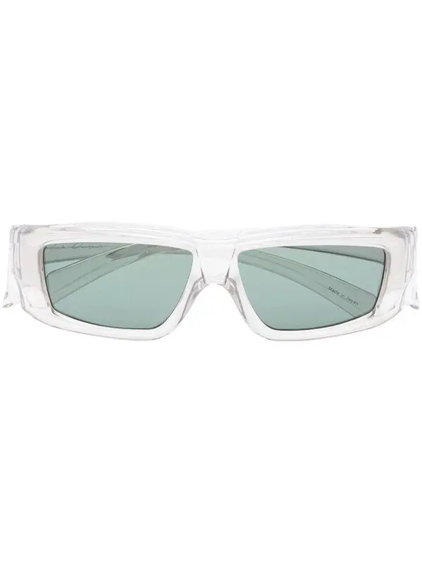 Rick Owens Rectangular Frame Sunglasses - Neutrals