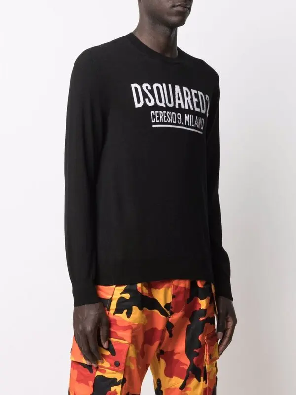 Dsquared2 Ceresio Crew-neck Intarsia-knit Jumper