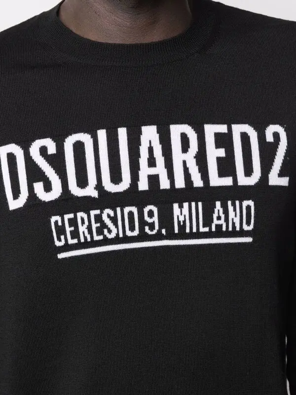 Dsquared2 Ceresio Crew-neck Intarsia-knit Jumper