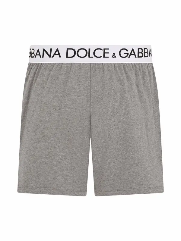 Dolce & Gabbana Logo-waistband Boxer Shorts - Grey