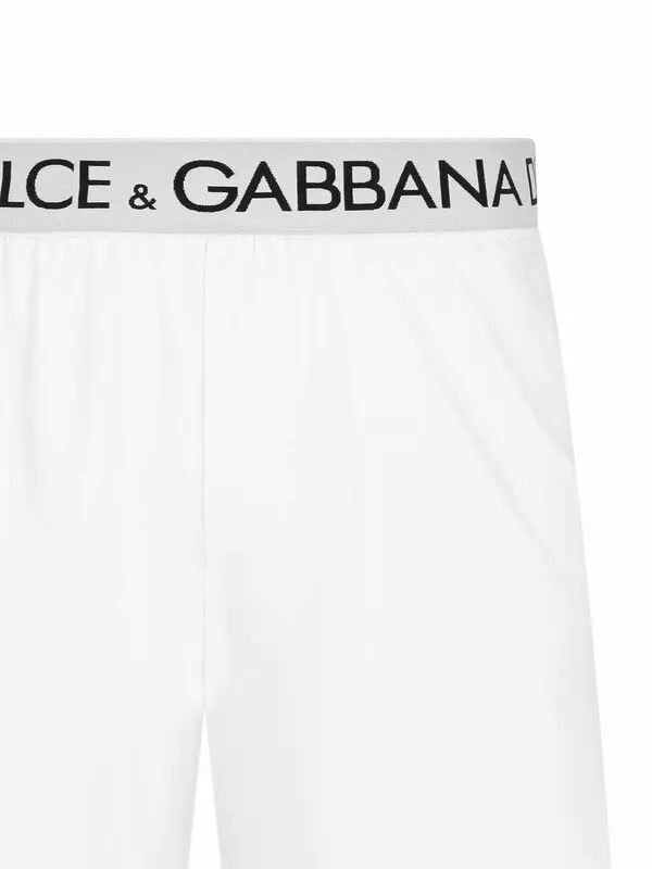 Dolce & Gabbana Logo-waistband Boxer Shorts - White