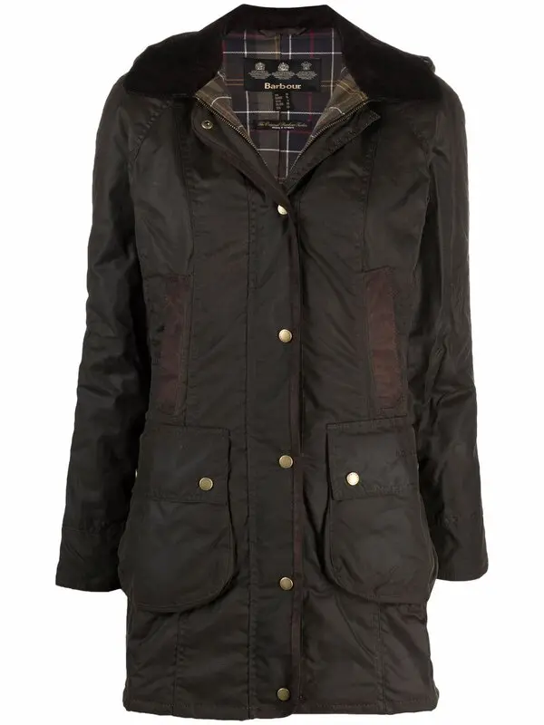 Barbour Waxed Cotton Button-front Coat
