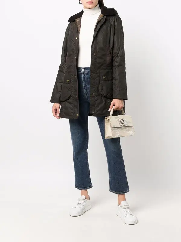 Barbour Waxed Cotton Button-front Coat