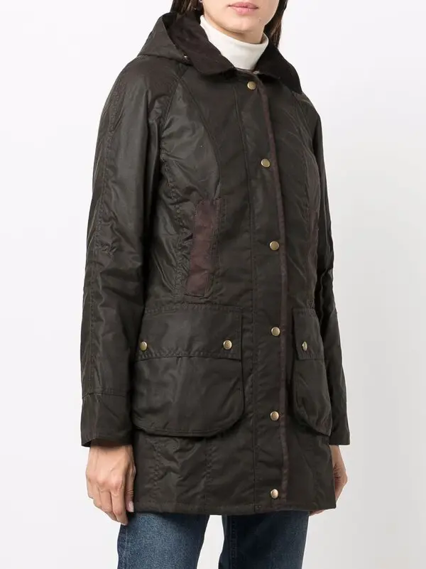 Barbour Waxed Cotton Button-front Coat
