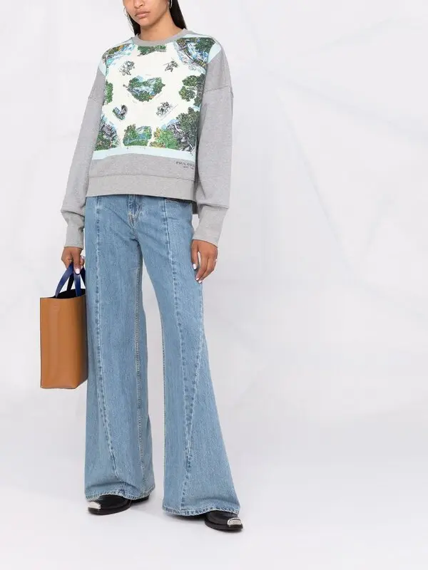 Philosophy Di Lorenzo Serafini Illustration-print Cotton Sweatshirt