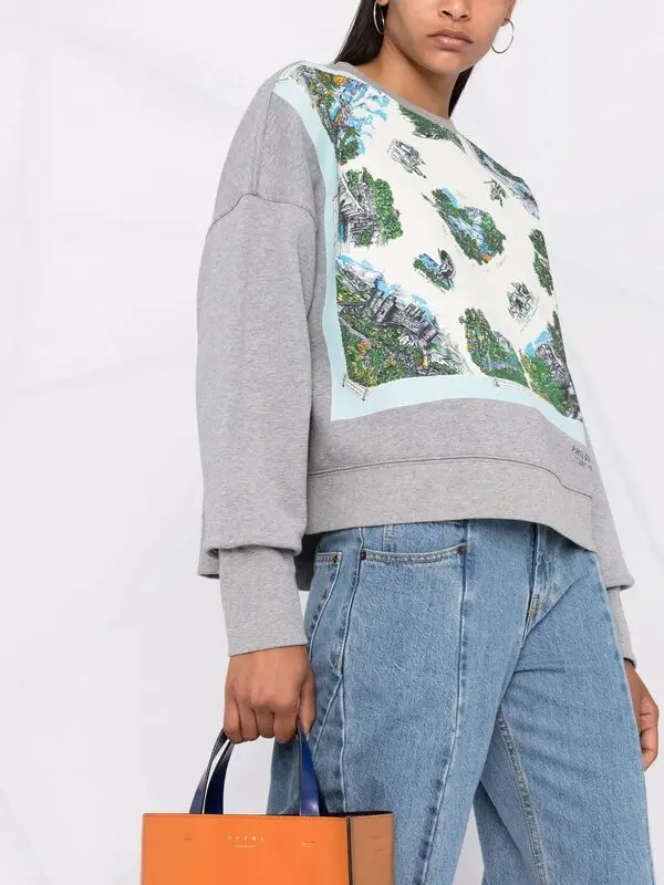 Philosophy Di Lorenzo Serafini Illustration-print Cotton Sweatshirt