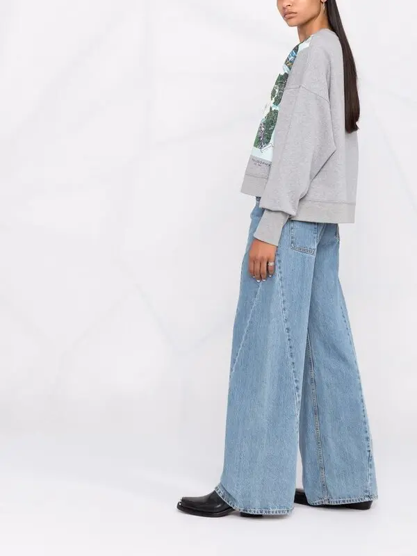 Philosophy Di Lorenzo Serafini Illustration-print Cotton Sweatshirt