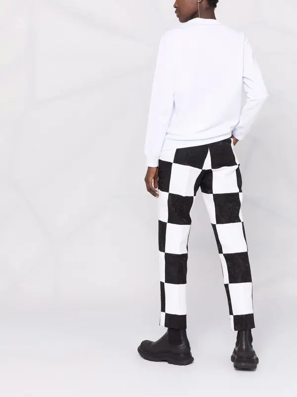 MSGM Logo-print Crewneck Sweatshirt - White