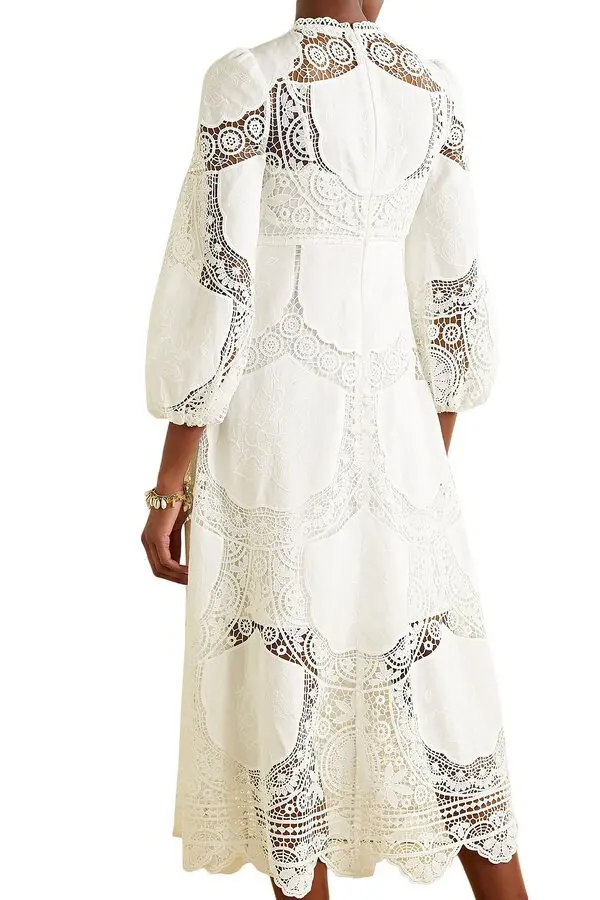 green emerald velvet dress Zimmermann Pure Linen Bonita Buttoned Dress in Yellow main image 0