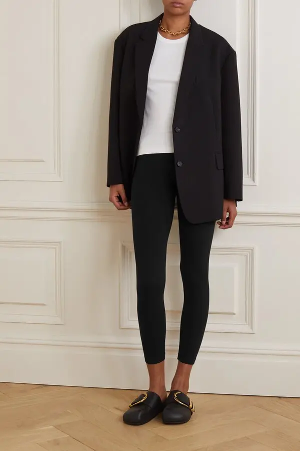 JAMES PERSE Stretch-pima Cotton Jersey Leggings