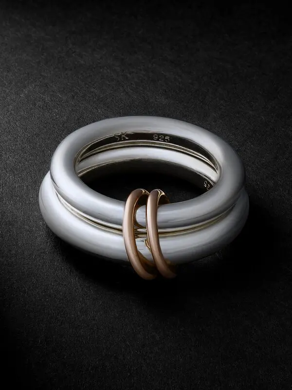 SPINELLI KILCOLLIN Virgo White And Rose Gold Ring - Silver