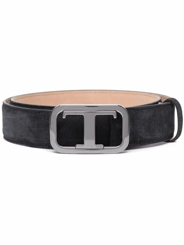 TOD'S Logo-plaque Belt - Black