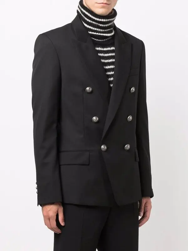 Balmain Double-breasted Wool Blazer