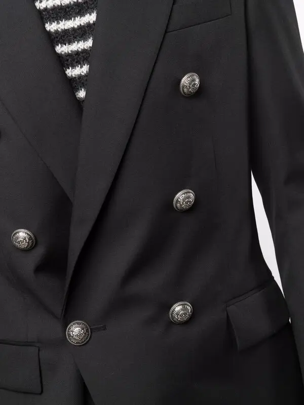 Balmain Double-breasted Wool Blazer