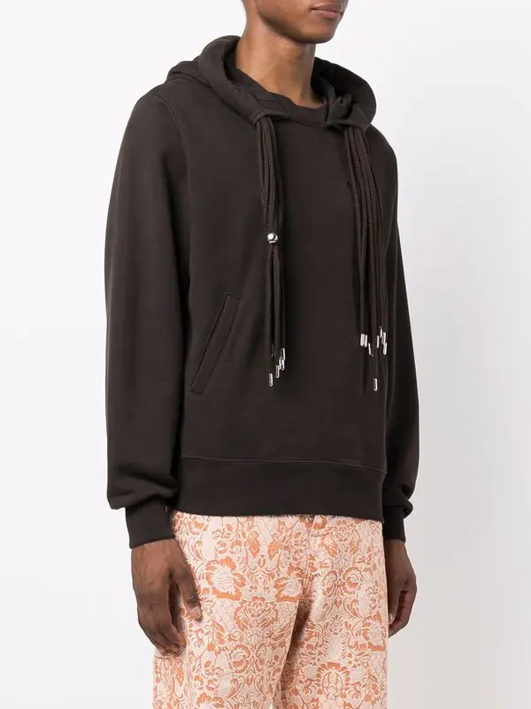 AMBUSH Drawstring Cotton Hoodie - Brown