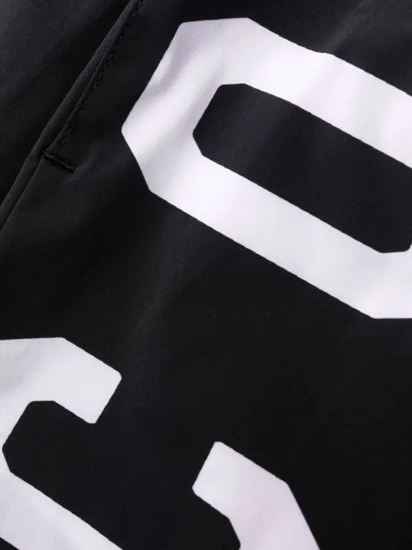 Dsquared2 Logo-print Drawstring Swim Shorts - Black