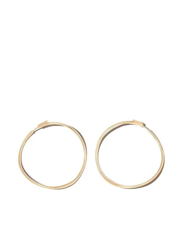 ANITA KO 18kt Yellow Twisted Hoop Earrings - Gold
