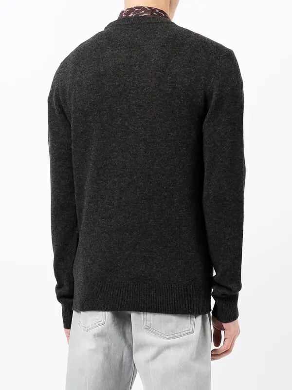 Dolce & Gabbana Fine-knit Embroidered Jumper - Grey