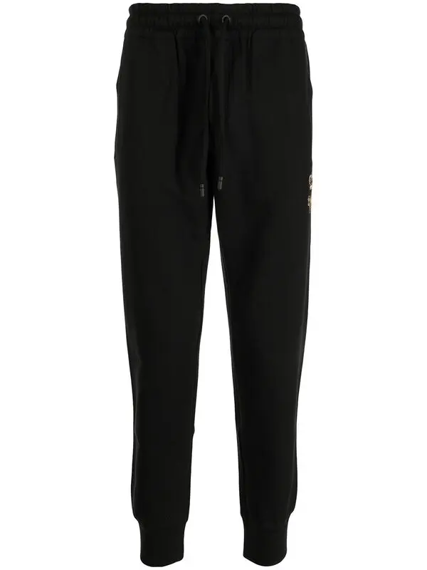 Dolce & Gabbana Crest-embroidered Track Pants - Black