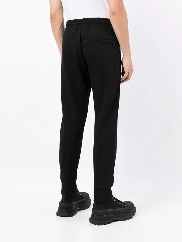 Dolce & Gabbana Crest-embroidered Track Pants - Black