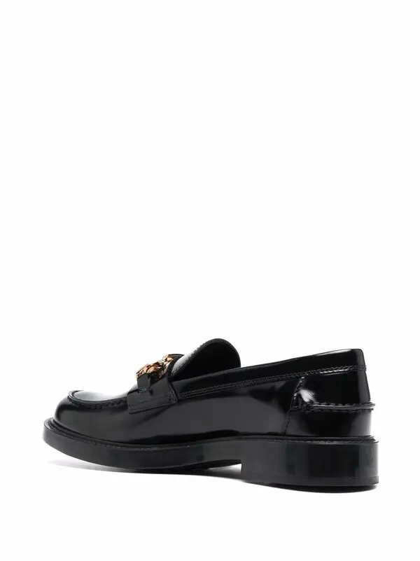 TOD'S Logo-plaque Leather Loafers