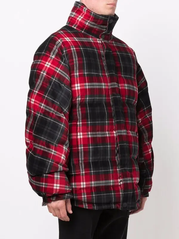 Dolce & Gabbana Reversible Plaid Puffer Jacket
