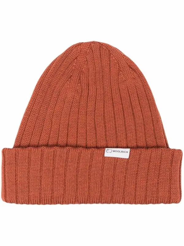 Woolrich Ribbed-knit Wool Beanie - Orange