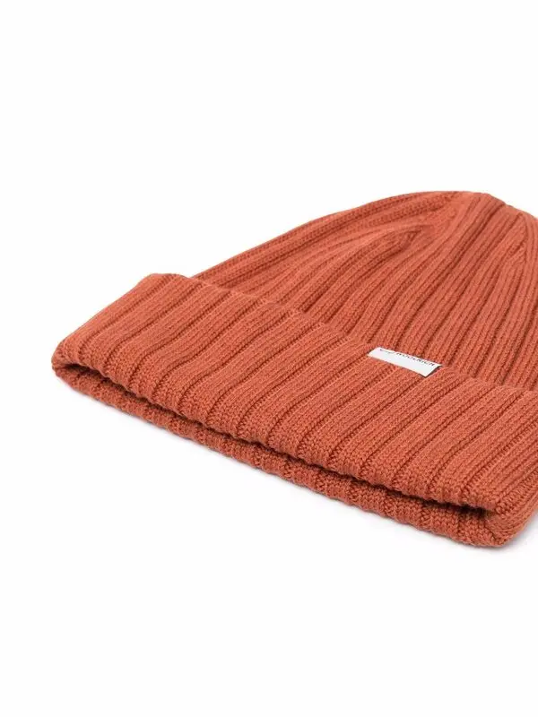 Woolrich Ribbed Knit Wool Beanie
