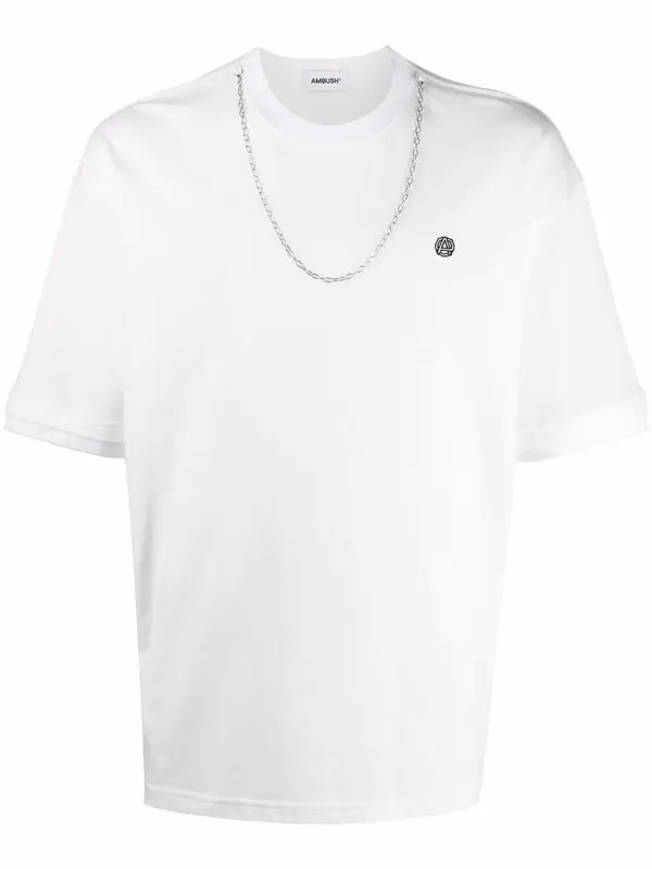 AMBUSH Chain Collar T-shirt - White