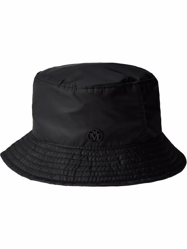 MAISON MICHEL Jason Foldable Bucket Hat - Black