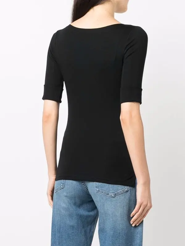 Ralph Lauren Judy Boat Neck Top - Black