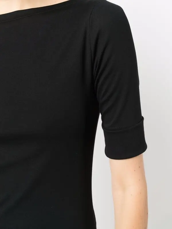 Ralph Lauren Judy Boat Neck Top - Black